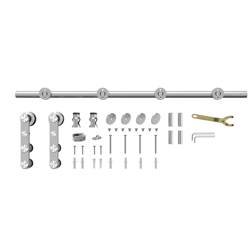 Stainless Steel Sliding Door Hardware Kit - Spark Hardware